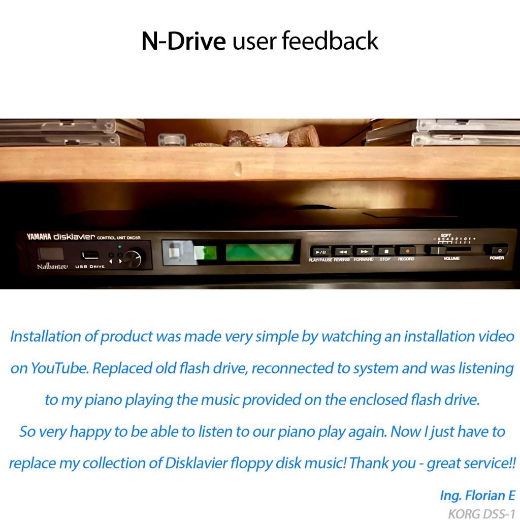 N-Drive eXtreme emulator for Yamaha Disklavier | USB floppy emulator ...
