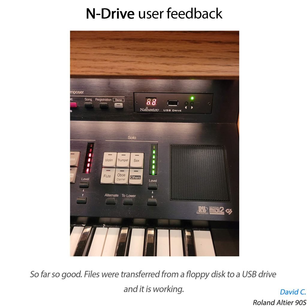 N-Drive 100 emulator for Roland | USB floppy emulator Nalbantov